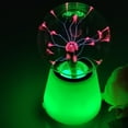 Plasma Ball Lamp, 3.5-Inch Interactive Touch Sensitive Lightning Sphere ...