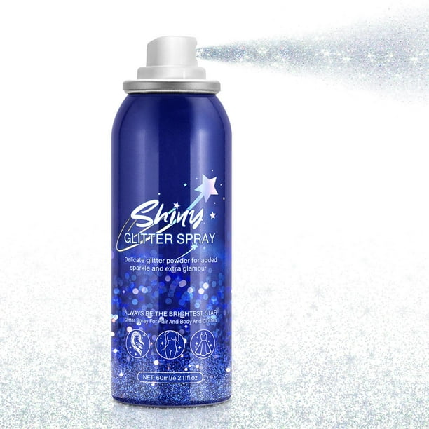 Spray de brillo corporal brillante, spray de brillo para el cabello de ...