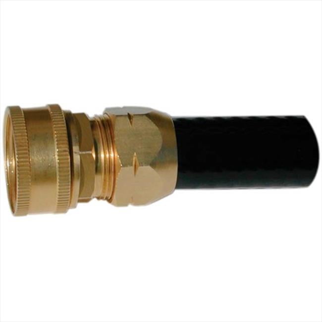 ValuTek Brass Hose Fitting 0.62 in ID - Walmart.com