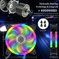 Elegant Choise PC Fans 120mm RGB Computer Case Fan Quiet Cooling ...