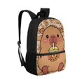 Binienty Cute Bubble Tea Capybara Kids School Backpack for Ages 6-12 ...