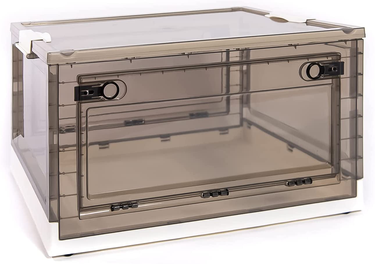 Quality Home Easy Tidy Stackable Side Opening Collapsible Storage Box ...