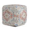 Edgeley Boho Round Pouf in Grey, Natural Woven Braided Jute - Walmart.com