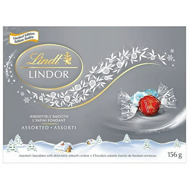 Lindt LINDOR Limited Edition Assorted Chocolate Truffles Gift Box, 156 ...