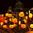 1pc LED Pumpkin Lantern String Lights - Vintage Halloween Decorations ...