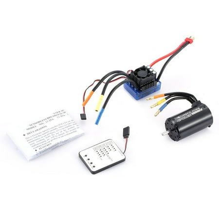 Surpass Hobby 4068 2050KV Brushless Motor 120A ESC Programming Card For ...