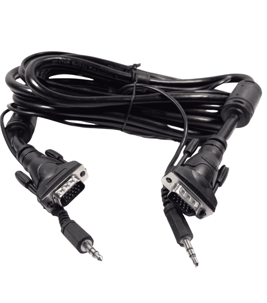 Belkin - VGA Cable 15-Pin HD & 3.5mm Jack Stereo Audio Cable - Walmart.com