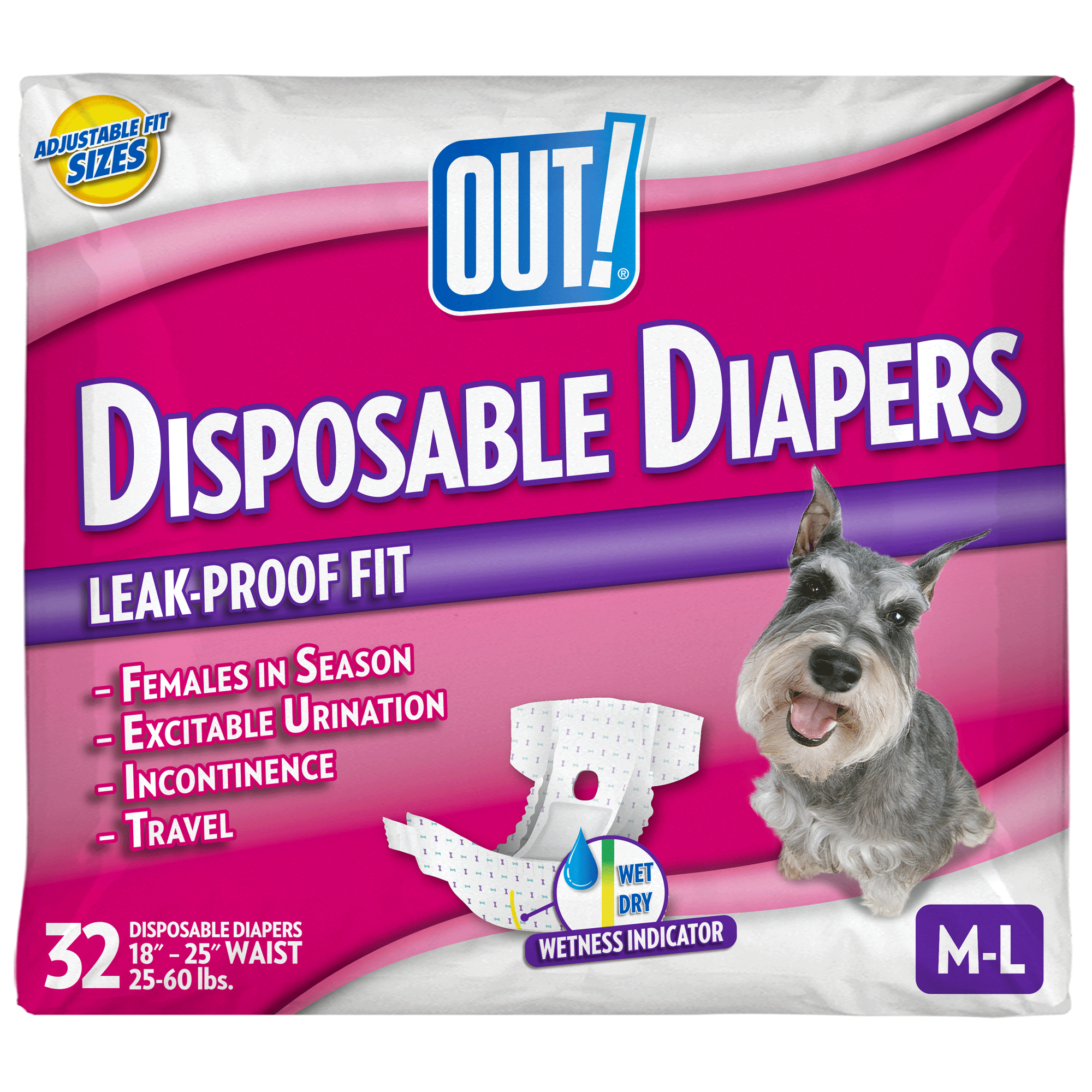 OUT Disposable Female Dog Diapers Absorbent Female Dog Diapers With OUT Disposable Female Dog Diapers Absorbent Female Dog Diapers With