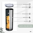 20 oz Stainless Steel Insulated Tumbler - Cute Dog & Panda Design with ...