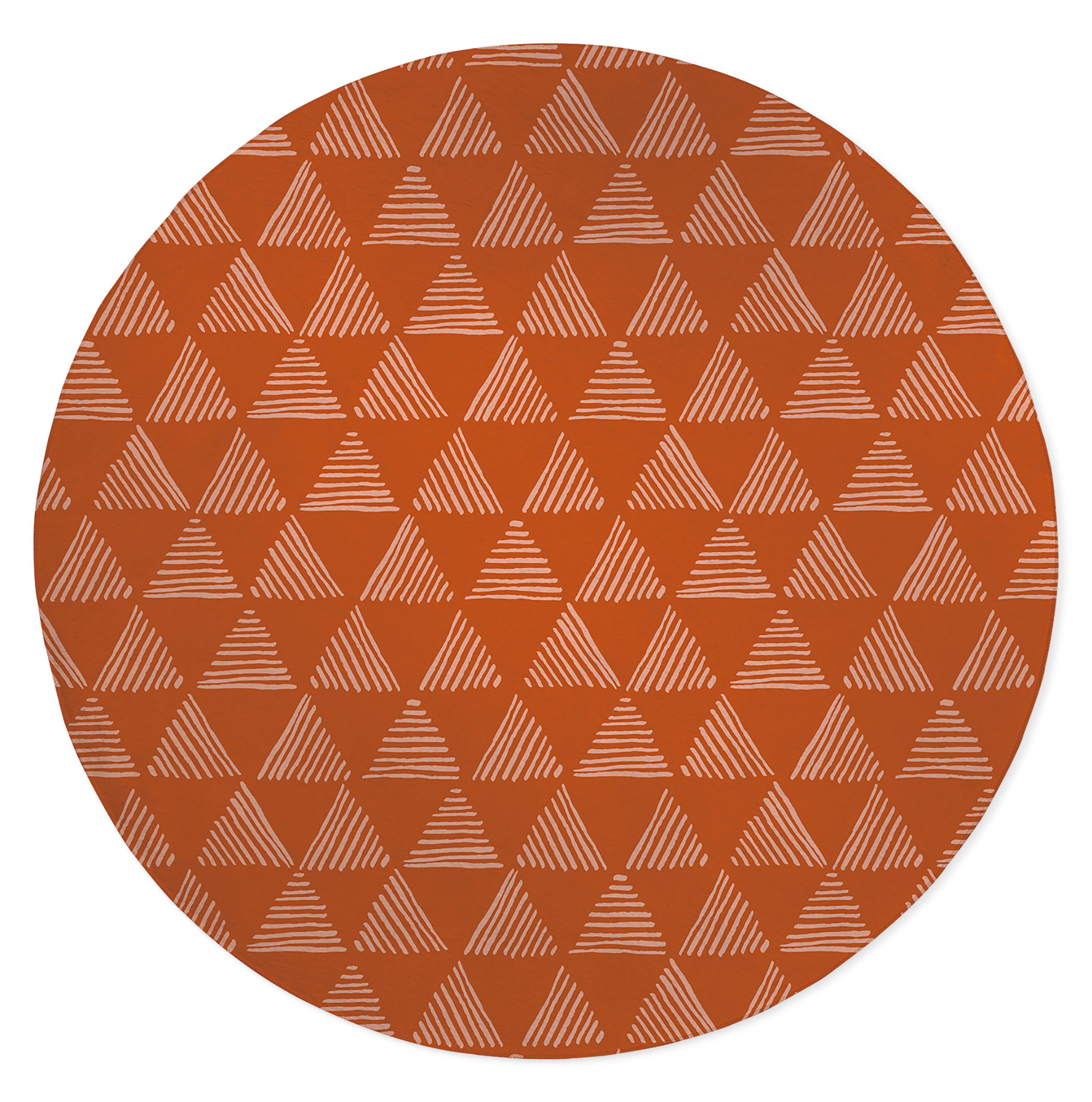 Triangular Prism Terracotta Area Rug by Kavka Designs - Walmart.com