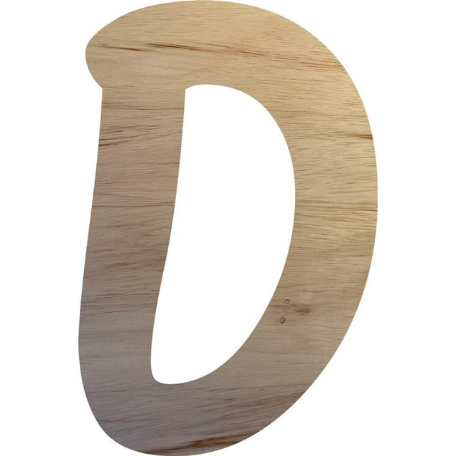Wooden Letter Small D, Unfinished 16'' Tall Craft Alphabet Wood Letter ...