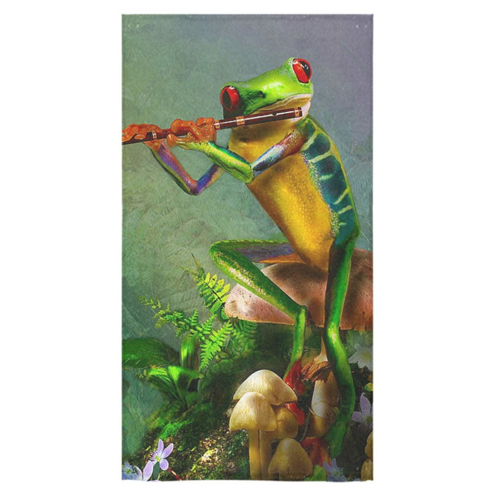 MKHERT Funny Cute tree frog Bath Towel Shower Towel Wash Cloth Face ...
