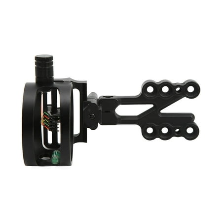 Archery Sight, Bow Sight Aluminum Stable With 0.019 Fiber Optic Pins ...