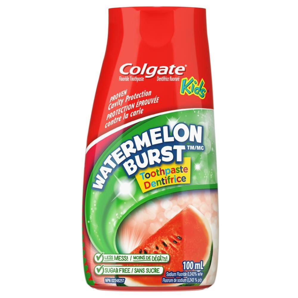 Colgate Liquid Gel 2-in-1 Kids Watermelon Toothpaste And Mouthwash, 100 ...