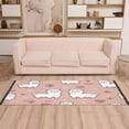 72x23.5 Runner Rug Non Slip Washable Lovey Alpaca Doodles Soft Short ...