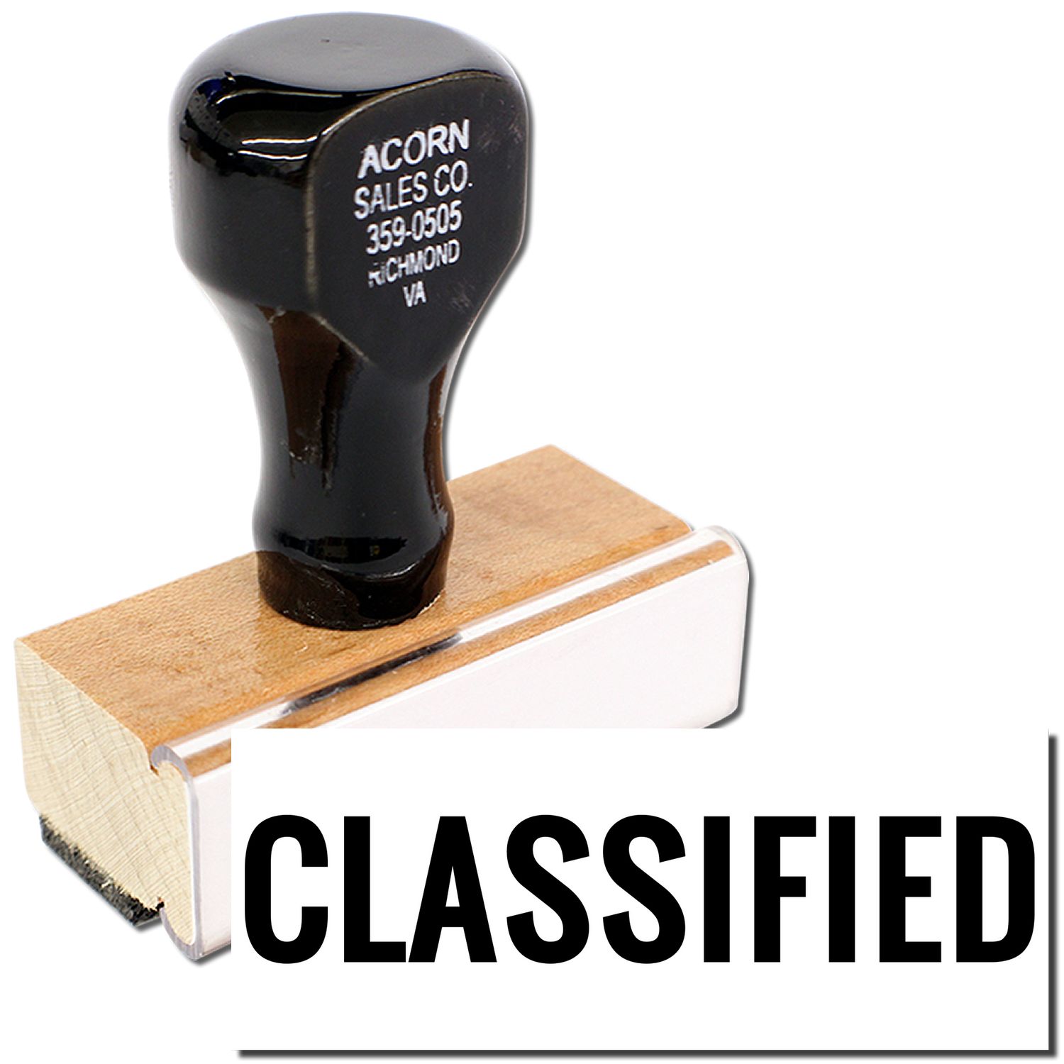 Large Classified Rubber Stamp, Wooden Handle Rubber Stamp, Laser ...