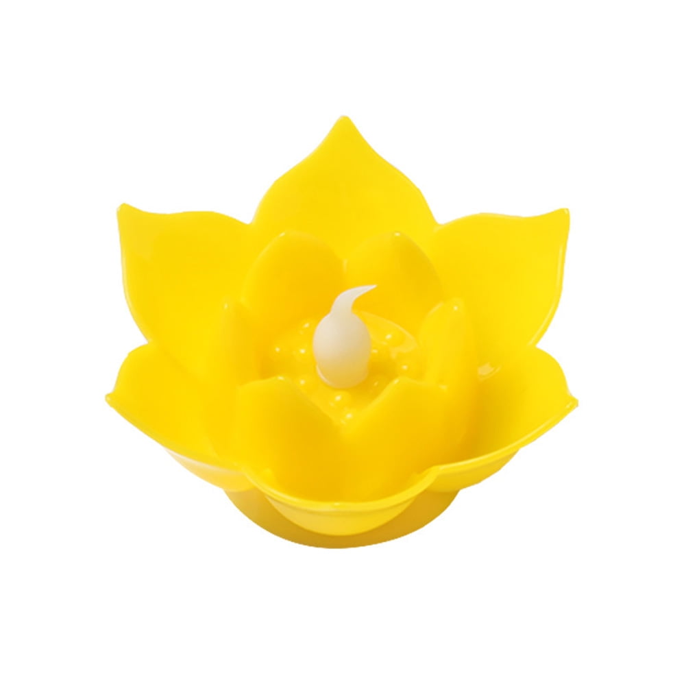 Floating Candle Lotus Pond Bath Wedding Battery Operated Romantic ...