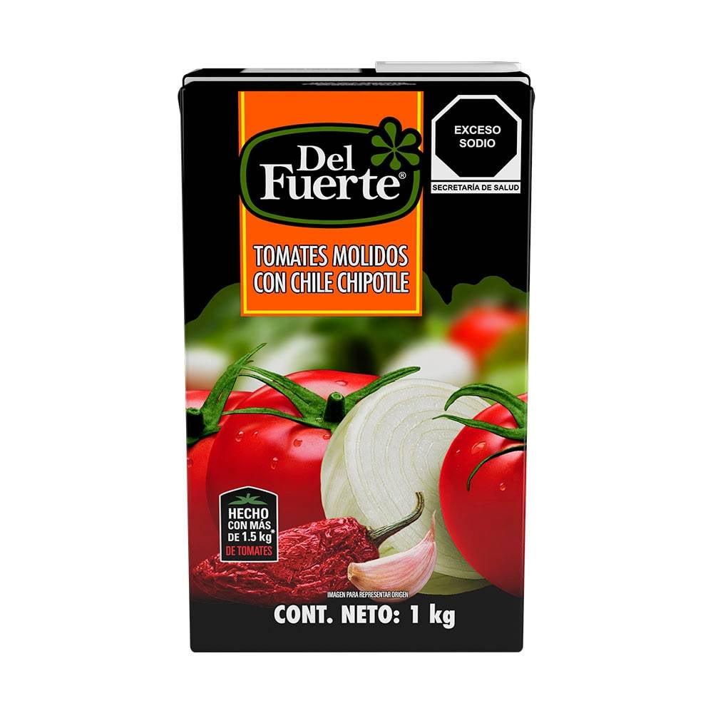 Tomates molidos Del Fuerte con chile chipotle 1 kg | Walmart en línea