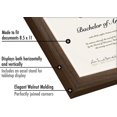 8.5x11 Diploma Frame with Shatter-Resistant Glass - Document Frames ...