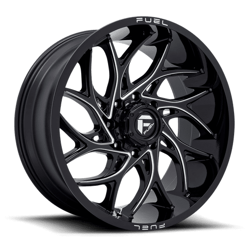 FUEL D741 RUNNER 24X11 8X170 FALSE 71.5CB GLOSS BLACK MILLED WHEEL ...