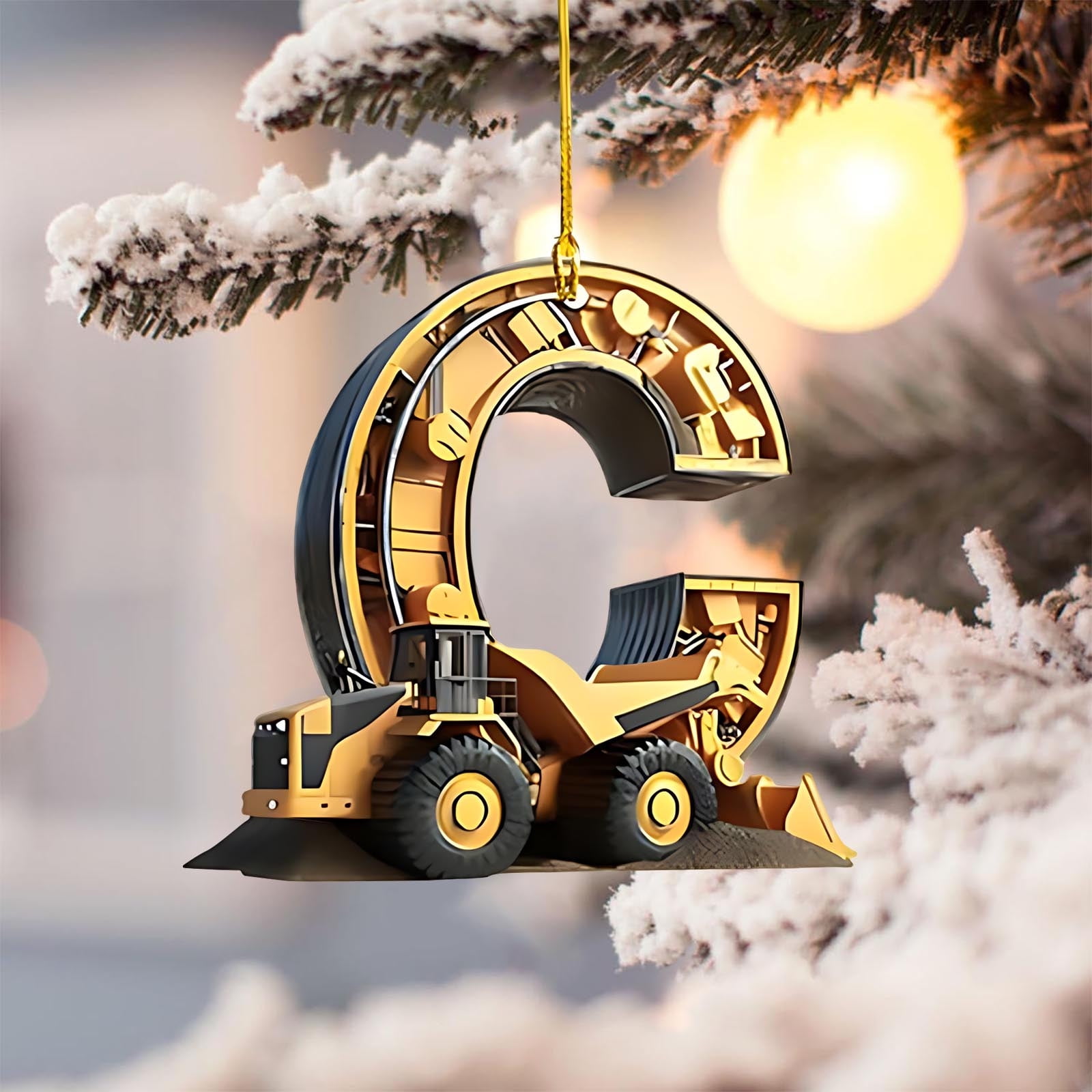 Click here for Meggemo 26 Letter Building Vehicle Christmas Ornam... prices