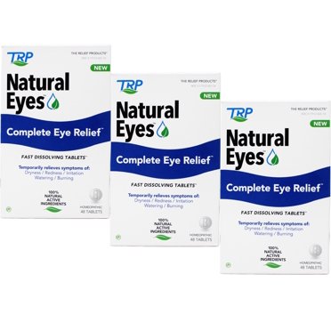 2 Pack - Natural Eyes Pink Eye Relief Fast Dissolving Tablets ...