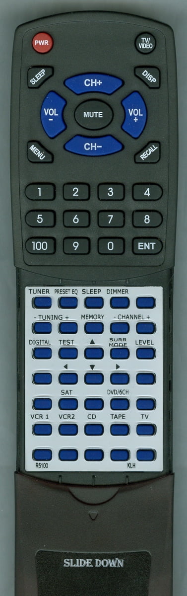 Replacement Remote for KLH RTR5100, R5100, R5000 - Walmart.com