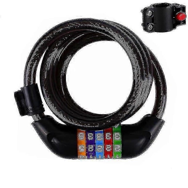 Children's Security Bicycle Lock, Colourful Combination Lock | Bodega ...