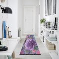 72x23.5 Runner Rug Non Slip Washable Purple Rose Gradient Painting Soft ...