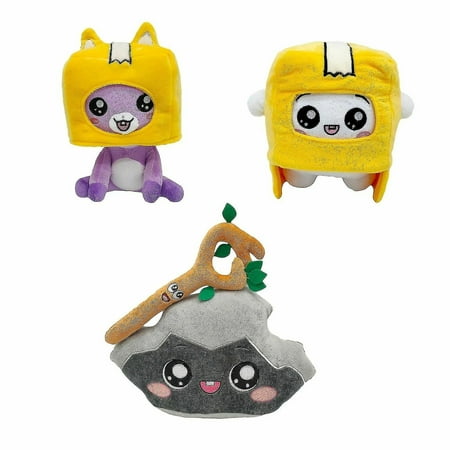 Lankybox Boxy Foxy Rocky Soft Stuffed Toy Kid Figure Plushie Doll ...