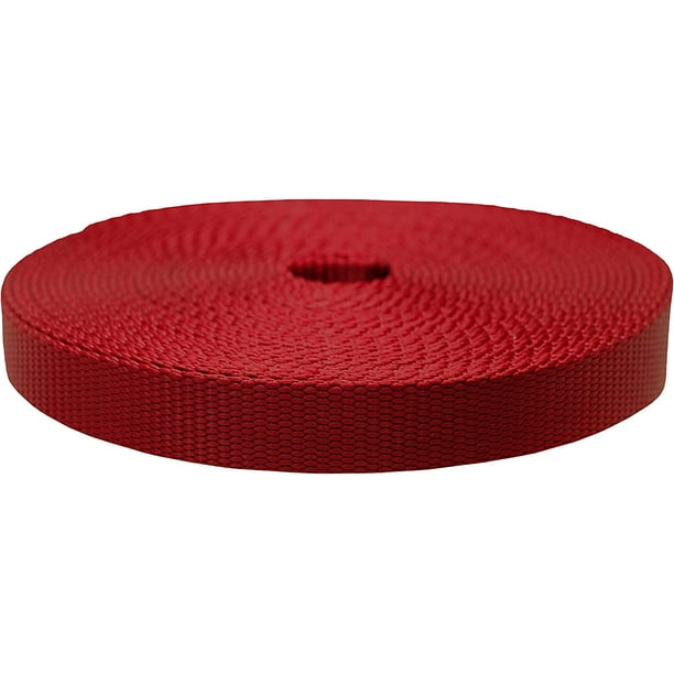 Strapworks Colored Flat Nylon Webbing - Strap for Arts and Crafts, Dog ...