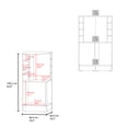 LHYY Jakes 42"Tall Corner Bar Cabinet with Eight Wine Bottle Cubbies ...