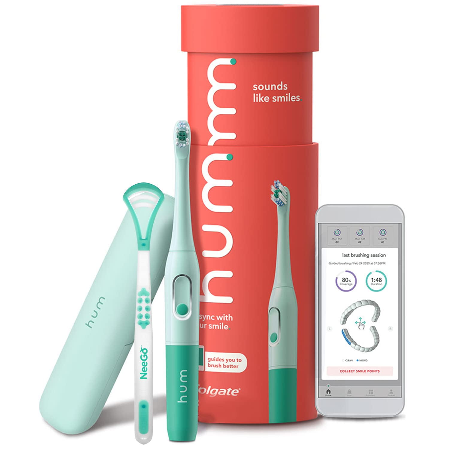 hum by Colgate Smart Battery Powered Toothbrush, Sonic Toothbrush ...