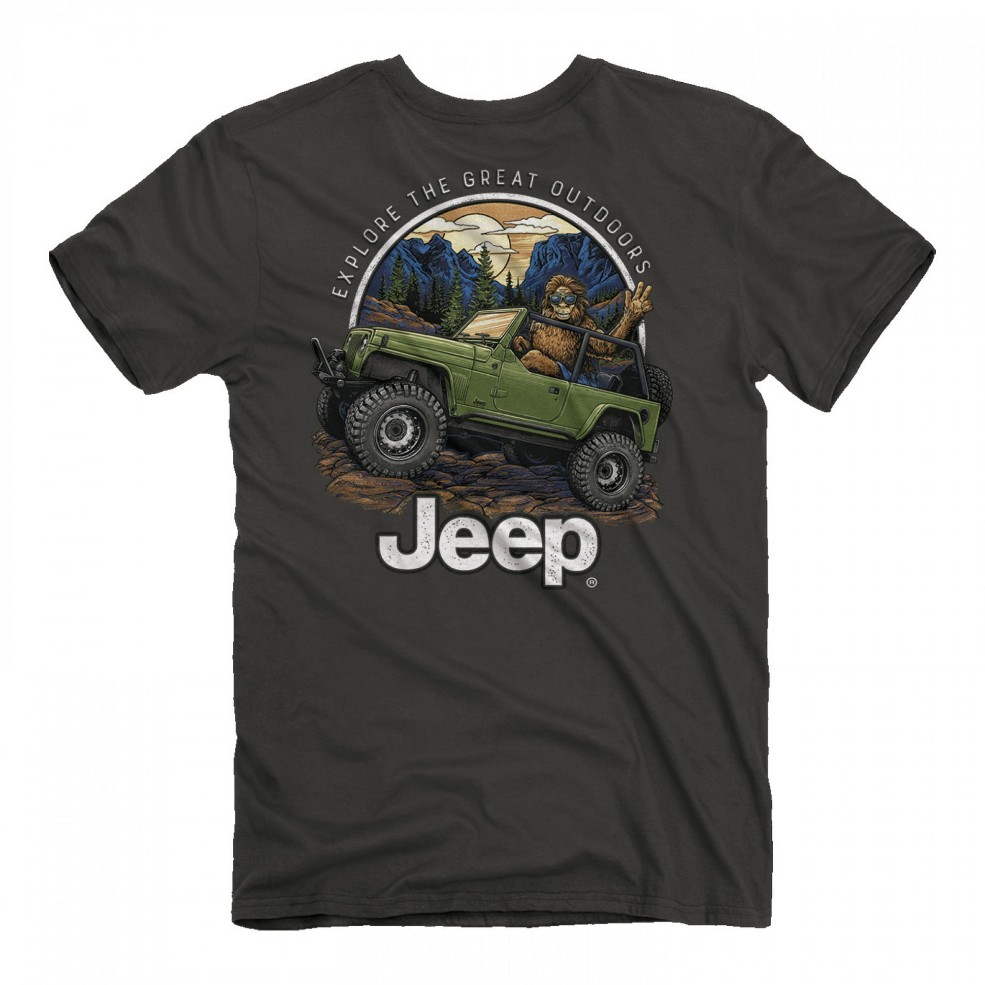 Click here for Jeep Sasquatch In The Great Outdoors Front And Bac... prices