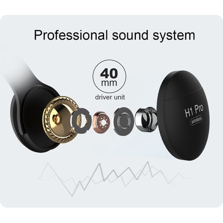 H1 Pro Bluetooth Wireless Headset HIFI Stereo Noise Reduction Gaming ...