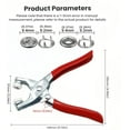 2026 New Manual Pressure Pliers Sewing Kit with 100PCS Metal Buttons ...