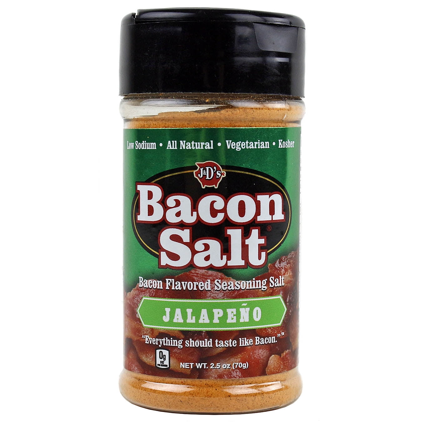 J&D's Jalapeno Bacon Salt 2.50oz All Natural Bacon Flavored Seasoning ...