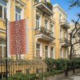 Art Brick Red Garden Flag 12 x 18 Inches, Vintage White Polka Dots Red ...