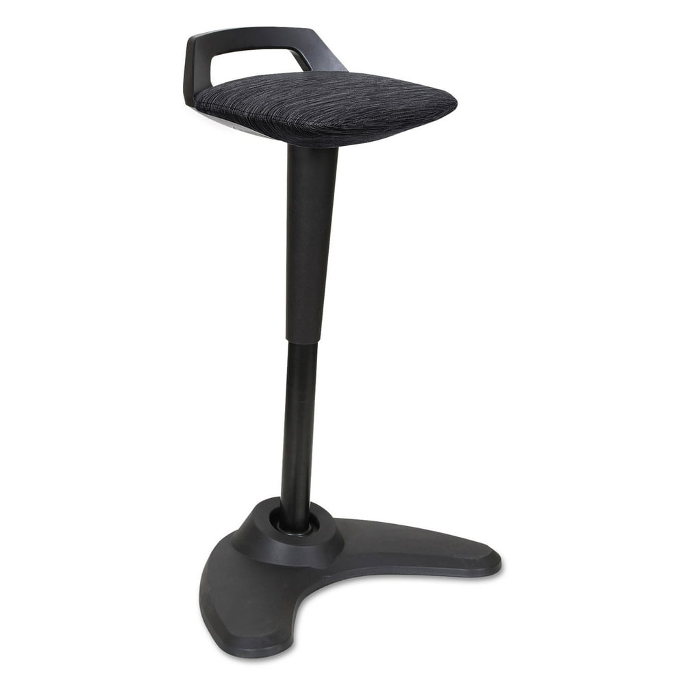 Alera Adaptivergo Sit To Stand Perch Stool, Black Seat/black Back ...
