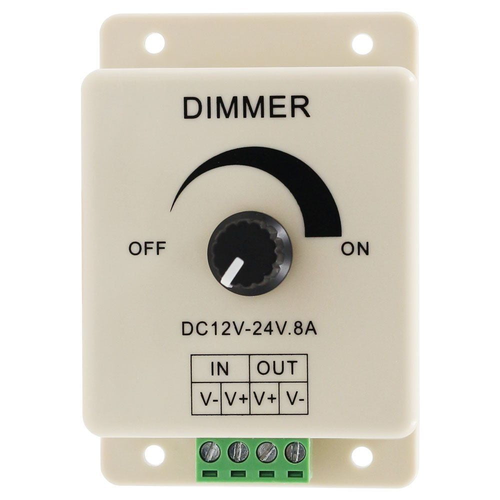 Professional Bulb Strip Lamp LED DC 12V 24V 8A Knob Dimmer Switch ...