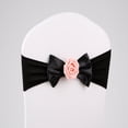 AOOOWER 5Pcs Multipurpose Elastic Chair Back Bowknot Tie With Flower ...