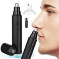 Nose Ear Hair Trimmer Remover Men Rechargeable Usb Mens Beard Shape Up