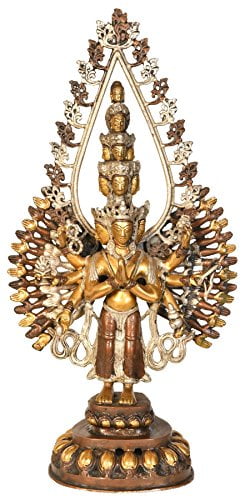Exotic India Eleven Headed Thousand Armed Avalokiteshvara - Tibetan ...