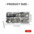 Pack Of 110 Binding Screws Leather Screws Rivets Crossed Head Button ...