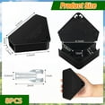 Kqiang 8 Packs Black Triangular Mouse Bait Station, Reusable Mice Trap ...