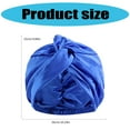 Hair Bonnet Twisted Sleep Hat Silk Like Fabric Double Layer Design ...