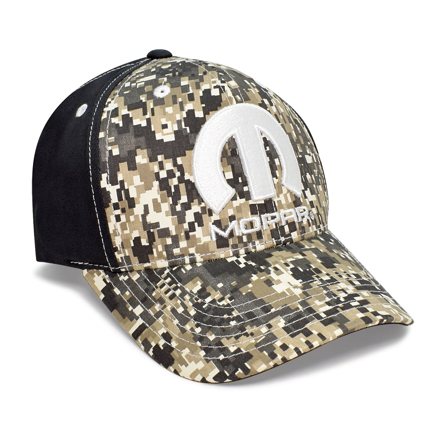 Mopar Logo Camo Front Black Baseball Hat for Dodge Jeep RAM - Walmart.com