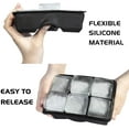 Yirtree Ice Cube Tray, Silicone Ice Cube Tray with Lid 6 Large Cavities ...