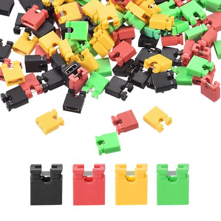 1Set 2.54mm Pin Header Jumper Cap,Short Circuit Connection Cap Mini ...