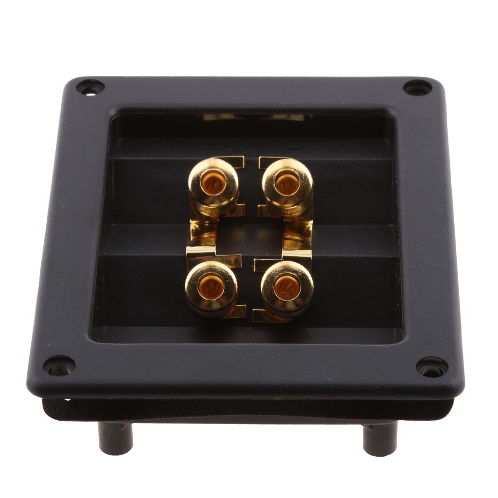 Car Stereo Screw Cup Connectors Subwoofer 4-Way Speaker Square Box ...